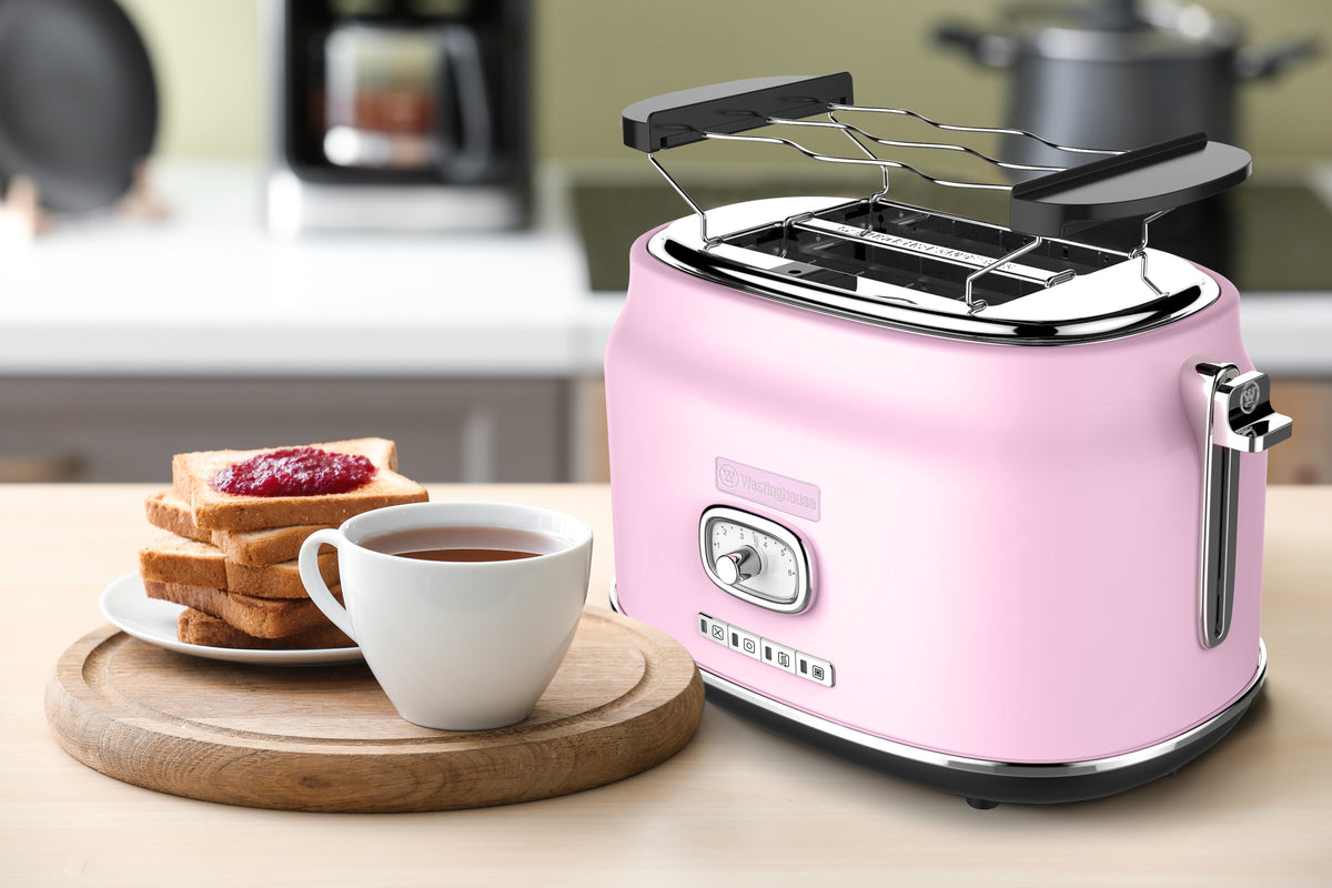 Retro Serie - 2 Slice Toaster -815W - Pink – Megaprojects